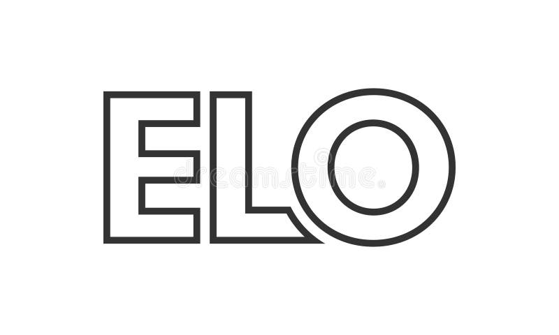ELO Logo Design Template with Strong and Modern Bold Text. Initial ...