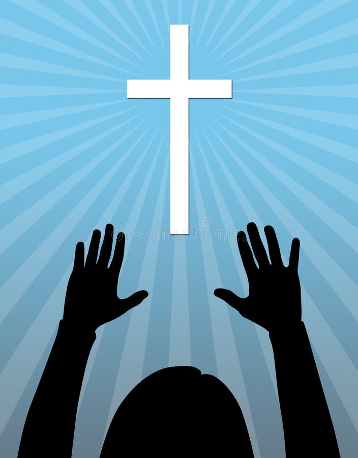 Elogiando o deus ilustração stock. Ilustração de cante - 18032333