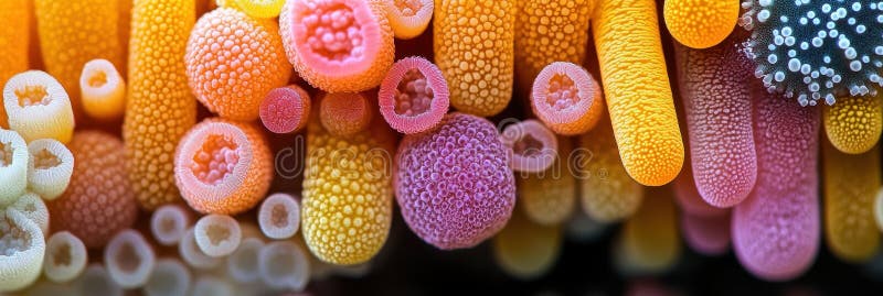 Elongated Abstract Patterns Inspired by Rod-shaped Bacteria, Reflecting ...