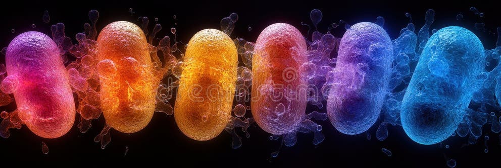 Elongated Abstract Patterns Inspired by Rod-shaped Bacteria, Reflecting ...