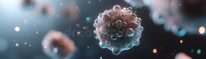 Elongated Rod and Circular Cocci-shaped Bacteria Float in a Dark ...