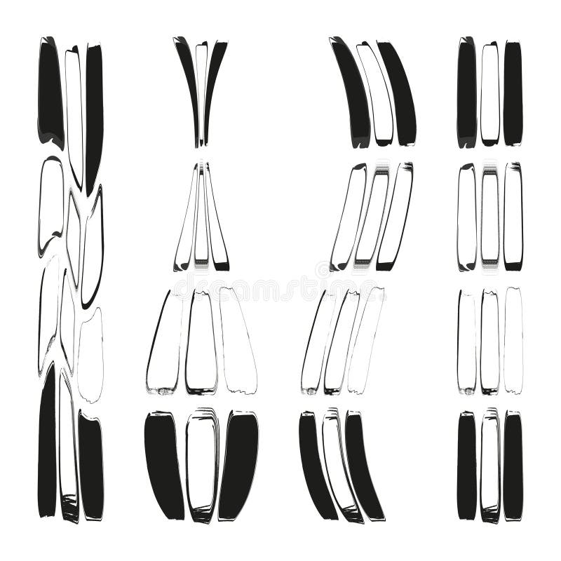 Elongated Shape Icon. Abstract Stretched Form. Decorative Vector Figure ...