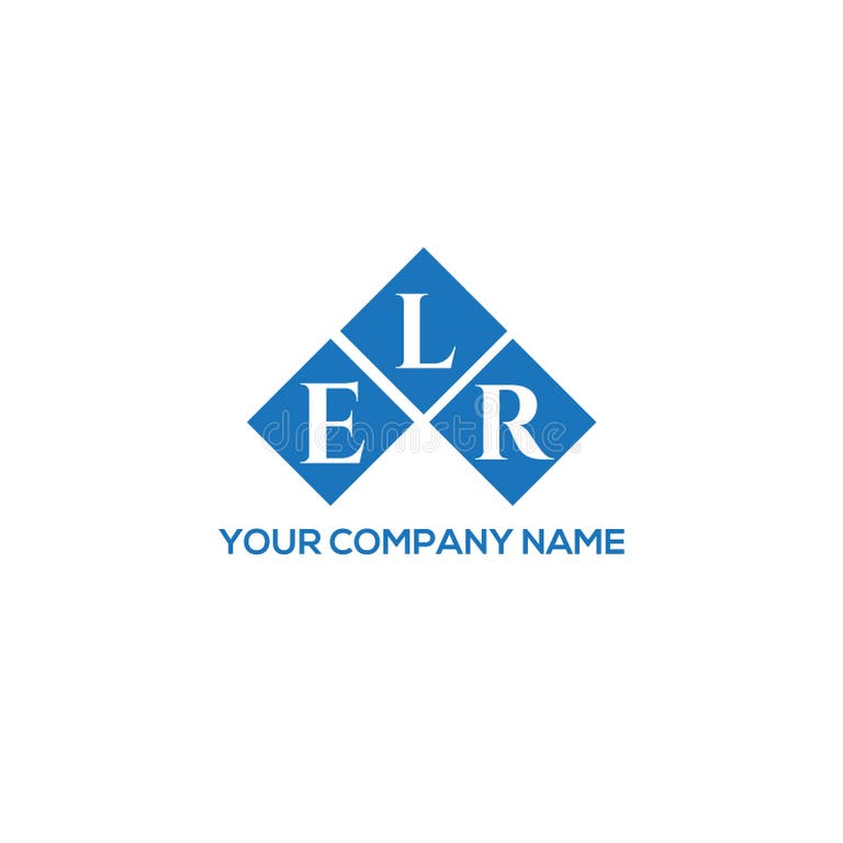 ELR Letter Logo Design on WHITE Background. ELR Creative Initials ...