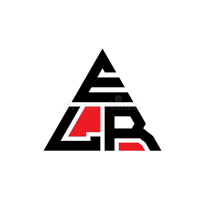ELR Triangle Letter Logo Design with Triangle Shape. ELR Triangle Logo ...