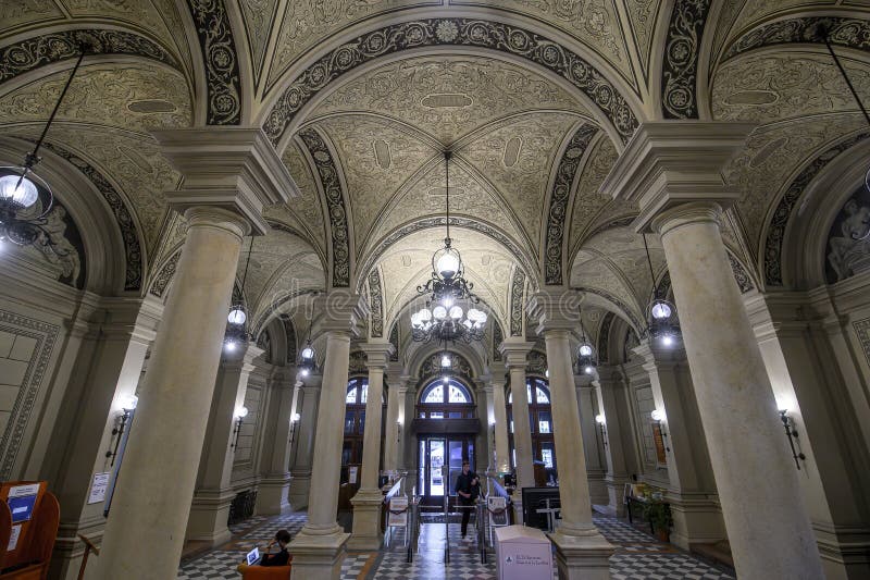 ELTE Central University Library in Budapest, Hungary Editorial Photo ...