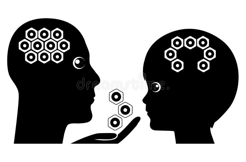 Elternteil als Vorbild stock abbildung. Illustration von ähnlich - 85559520