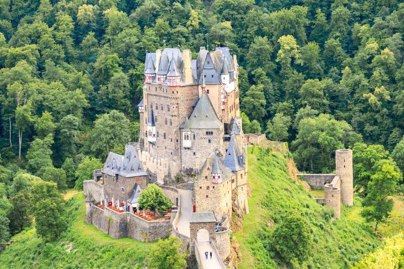 Eltz Castle, a Medieval Castle Located on a Hill Editorial Photo ...