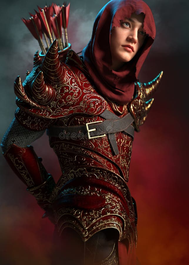 Elven Warrior, 3d Computer Graphics Stock Illustration - Illustration ...