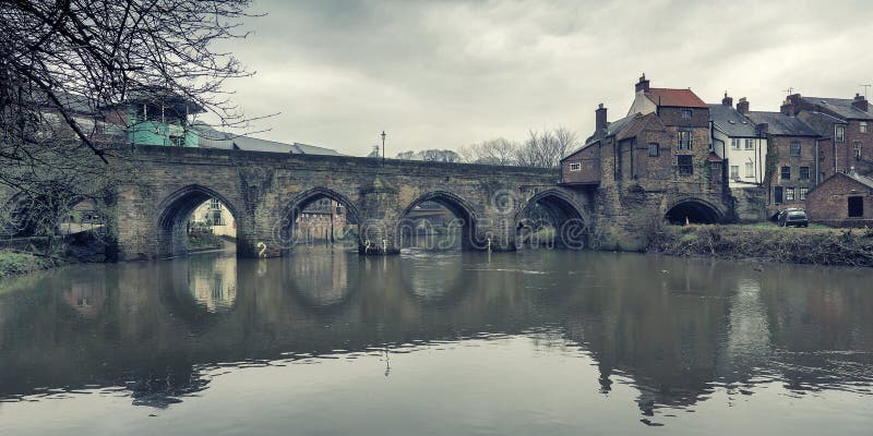 Elvet Bridge, Durham stock image. Image of river, mediaeval - 68074151