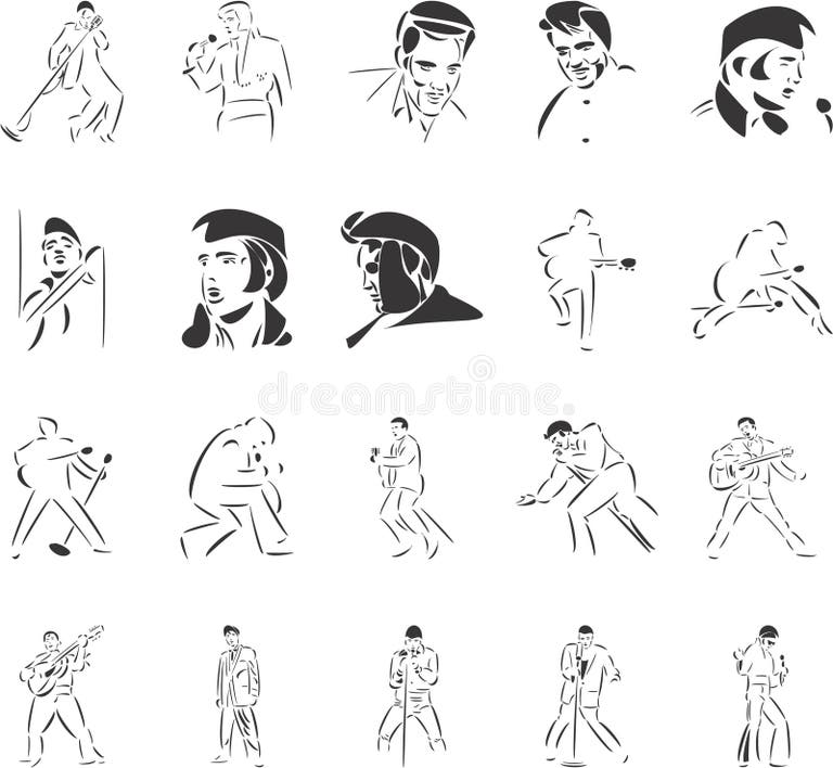 Cartoon Elvis Stock Illustrations – 214 Cartoon Elvis Stock ...