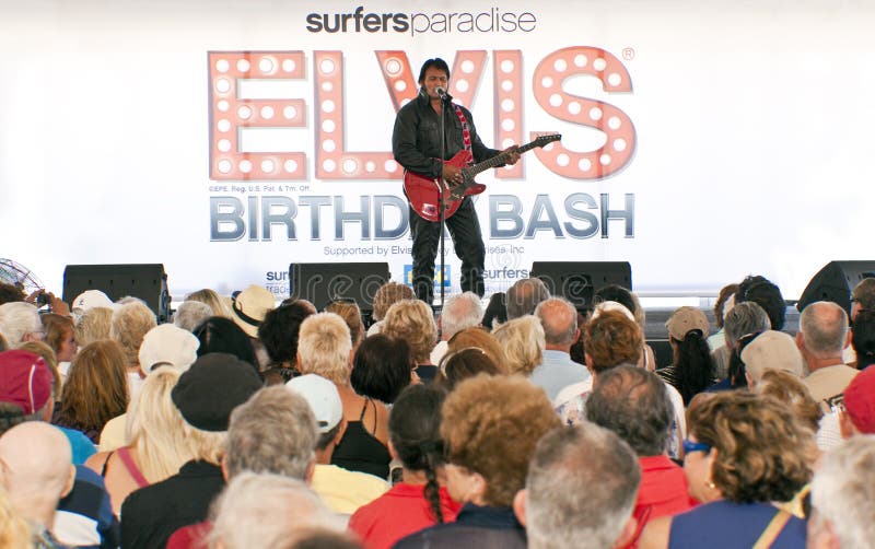 Elvis Birthday Party editorial photo. Image of look, impersonation ...