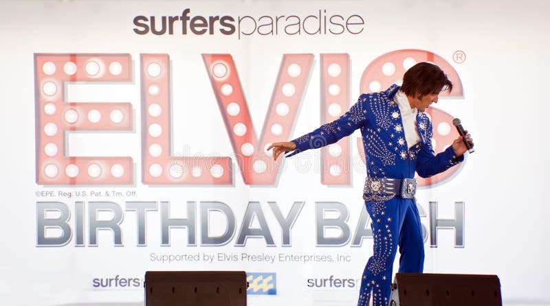 Elvis Birthday Party editorial image. Image of costumed - 24002785