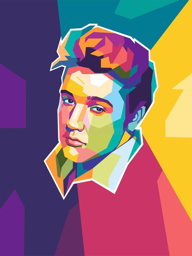 Elvis Presley Hairstyle Vector