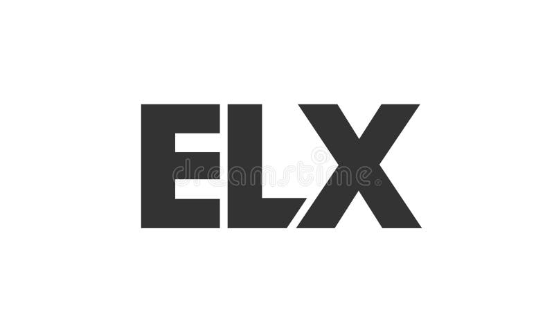 ELX Logo Design Template with Strong and Modern Bold Text. Initial ...