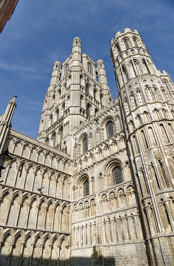 Ely Cathedral Cambridgeshire Stock Photo - Image of groundup, fens ...