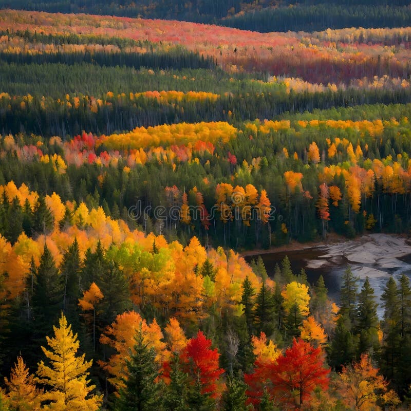 Elysian Refuge: a Forest Bound by Imposing Cliffs Stock Photo - Image ...