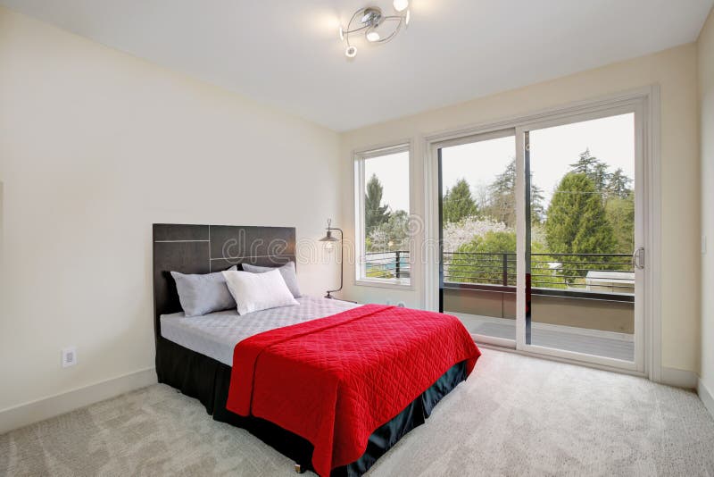 Em Cima Interior Do Quarto Com Projeto Minimalistic Foto de Stock ...