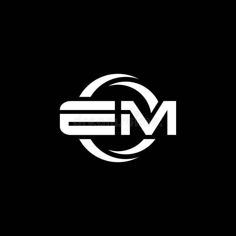 EM Logo Monogram Design Template Stock Vector - Illustration of iconic ...