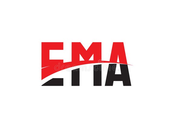 EMA Letter Initial Logo Design Vector Illustration Stock Vector ...