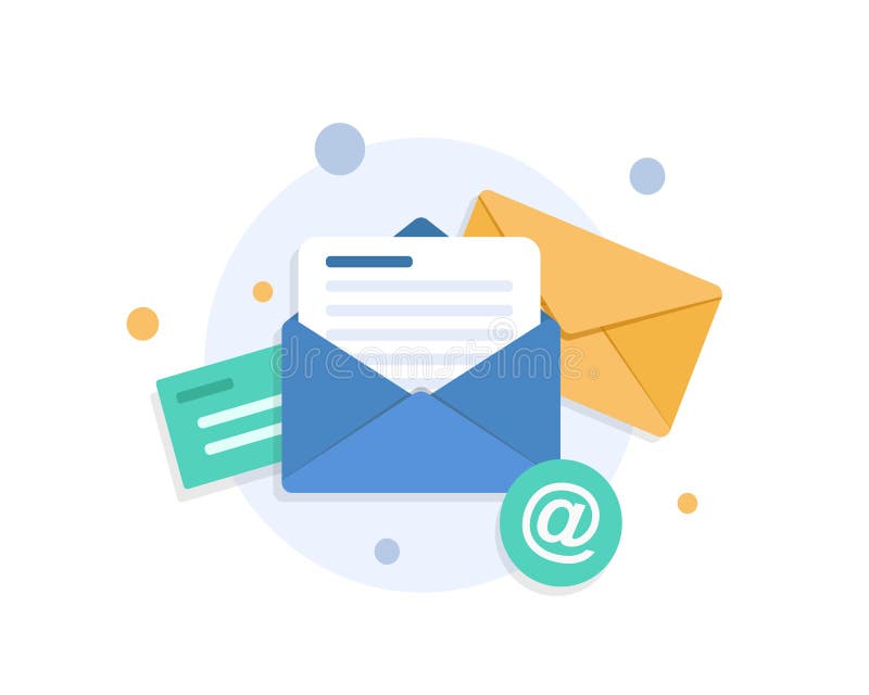 Email and Messaging,Email Marketing Campaign Stock Vector ...