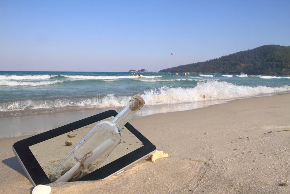 Email stock image. Image of search, message, beach, sand - 20757189