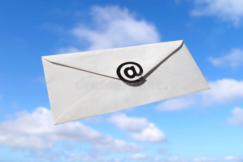 Email immagine stock. Immagine di lettera, volo, bianco - 35283145