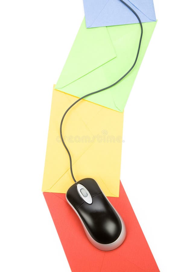 Email stock image. Image of envelop, yellow, network, receive - 4543861