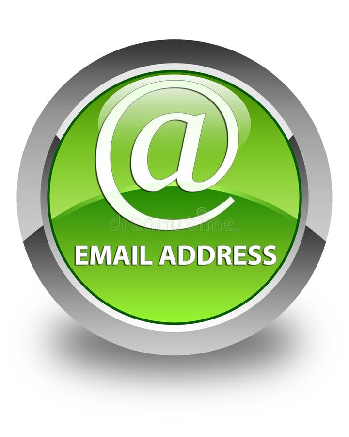 Email Address Glossy Green Round Button Stock Illustration ...