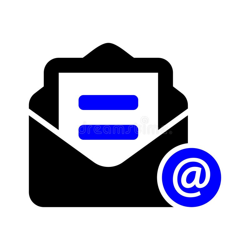Email Address Icon stock vector. Illustration of symbol - 201894477