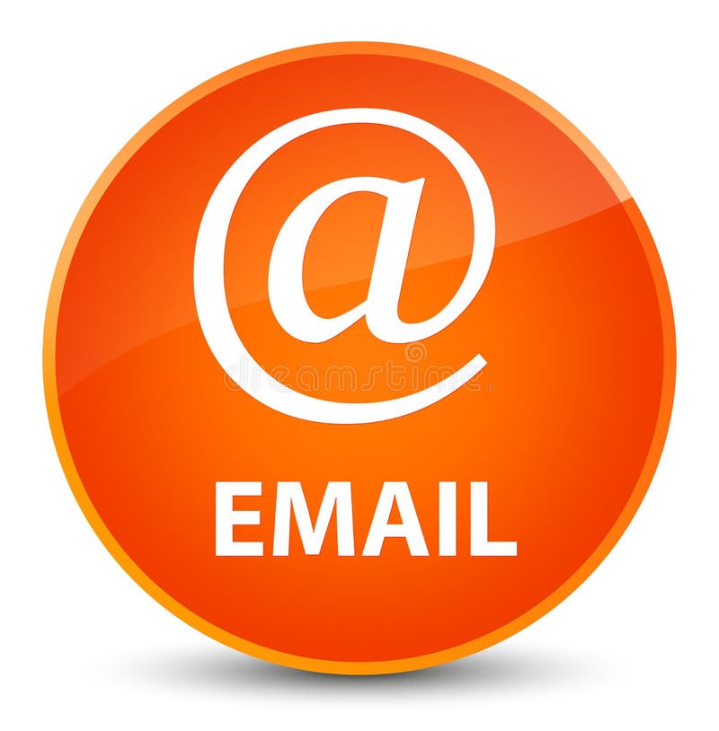Email (address Icon) Elegant Orange Round Button Stock Illustration ...