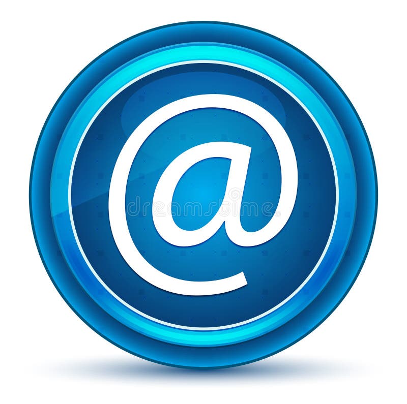 Email Address Icon Eyeball Blue Round Button Stock Illustration ...