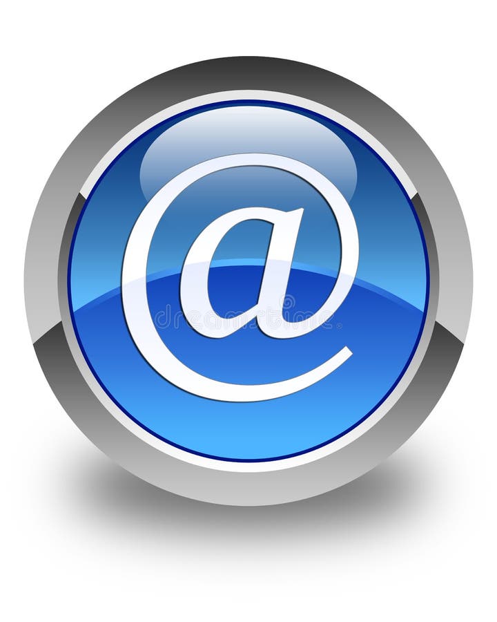 Email Address Icon Blue Round Button Stock Illustrations – 681 Email ...