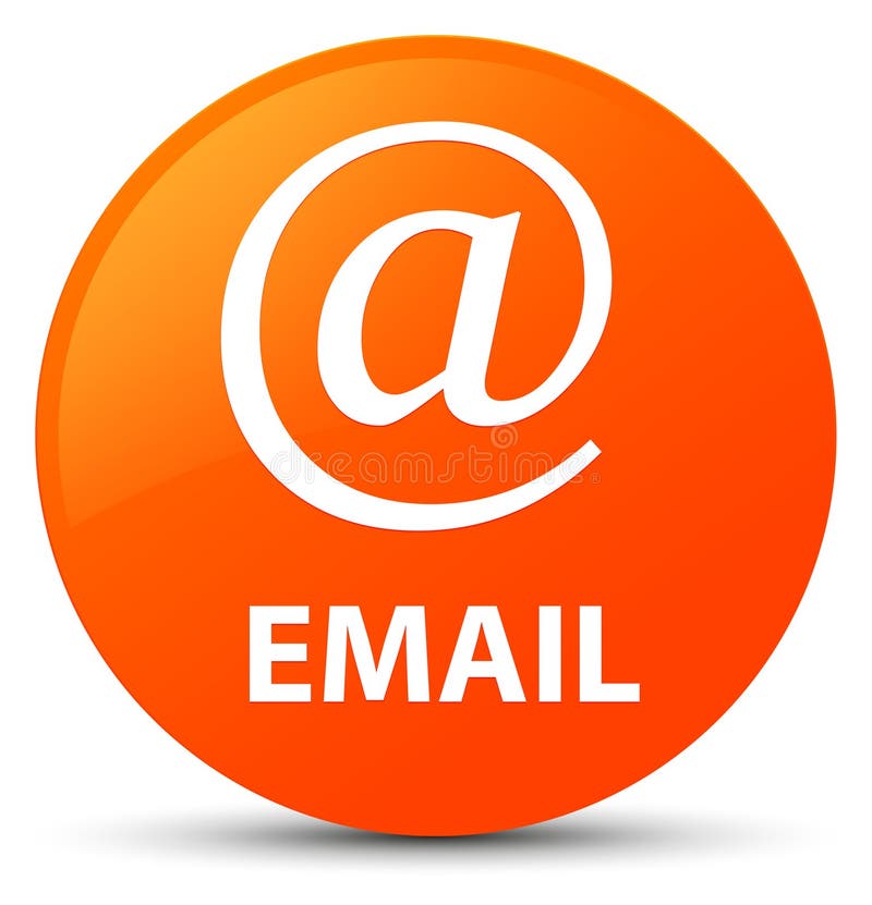 Email (address Icon) Orange Round Button Stock Illustration ...