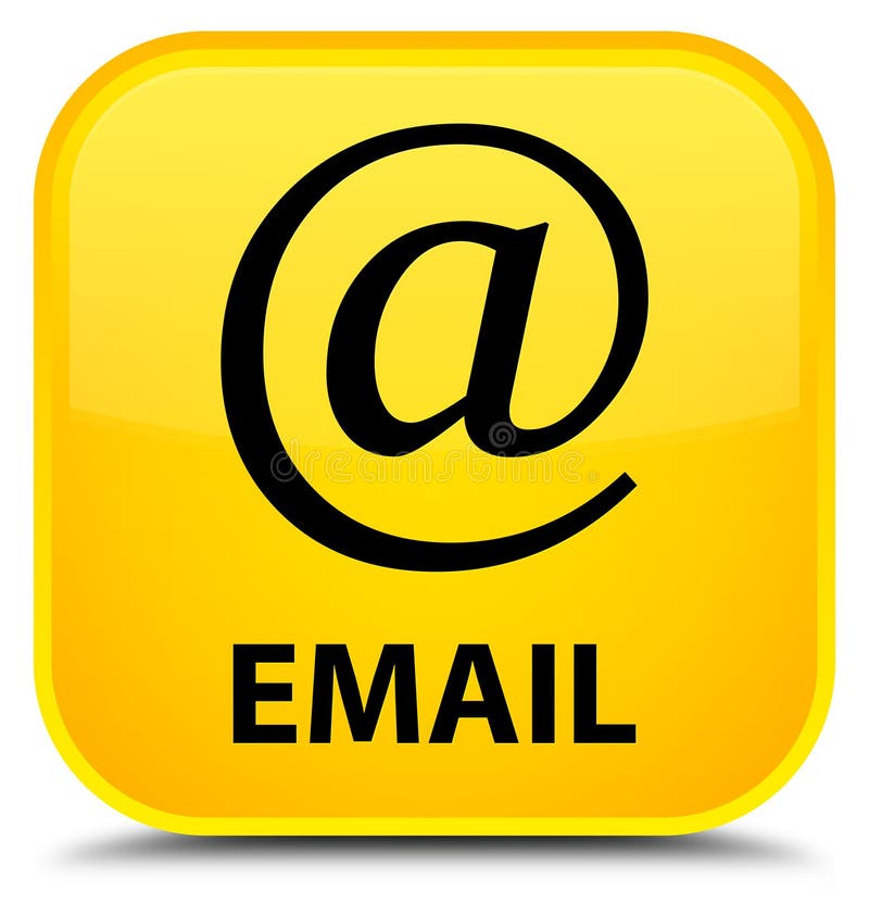 Email (address Icon) Special Yellow Square Button Stock Illustration ...