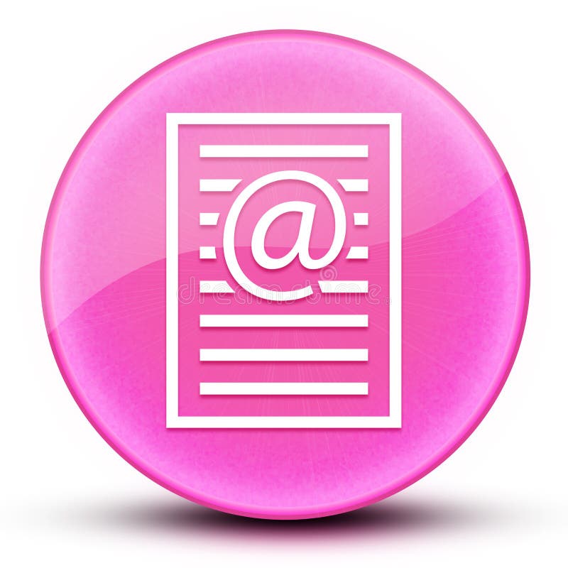 Page Eyeball Glossy Pink Round Button Abstract Stock Illustration ...