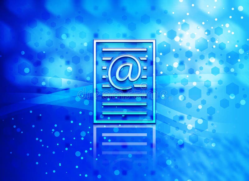 Email Address Page Icon Abstract Light Cyan Blue Hexagon Pattern ...