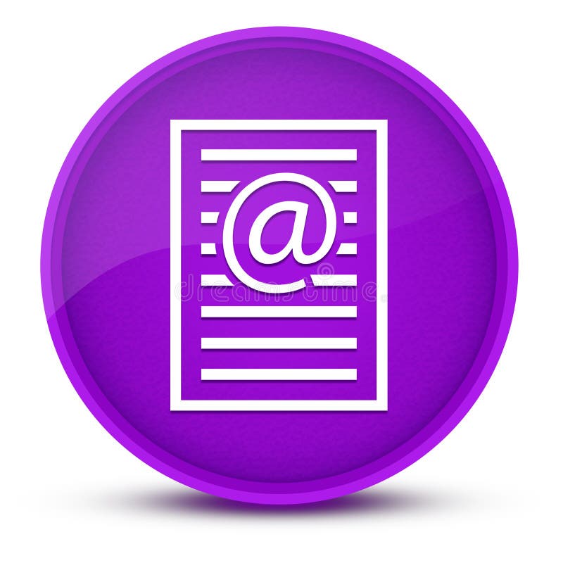 Email Address Page Luxurious Glossy Purple Round Button Abstract Stock ...