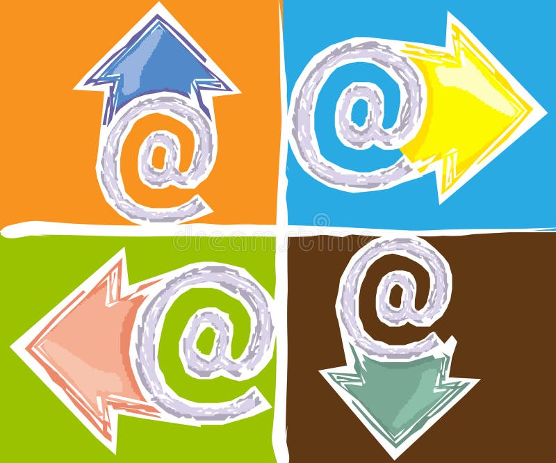 Email alias stock vector. Illustration of information - 9703306