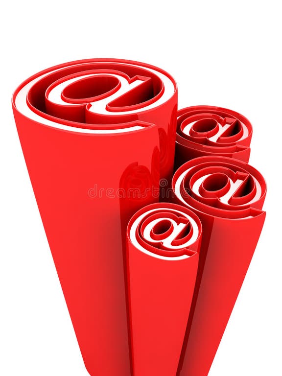Email alias concept symbol stock illustration. Illustration of business ...