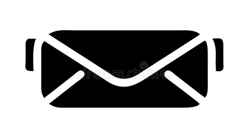 Email Attachment Envelope Icon, Document Sharing and Digital Files ...