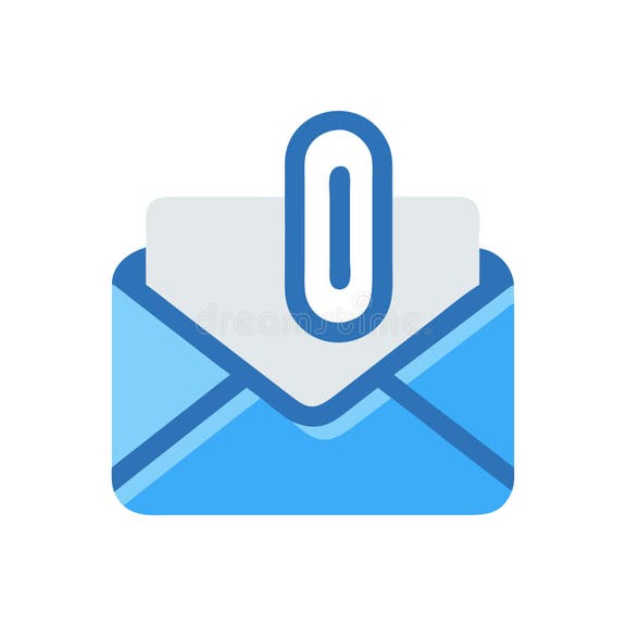 Email Attachment Icon for Files Stock Vector - Illustration of documenticon, emailicon: 353376433