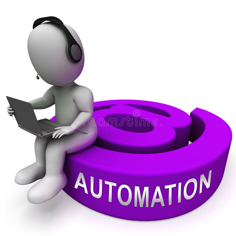 Email Automation Digital Marketing System 3d Rendering Stock ... Email Automation Digital Marketing System 3d Rendering Stock ...