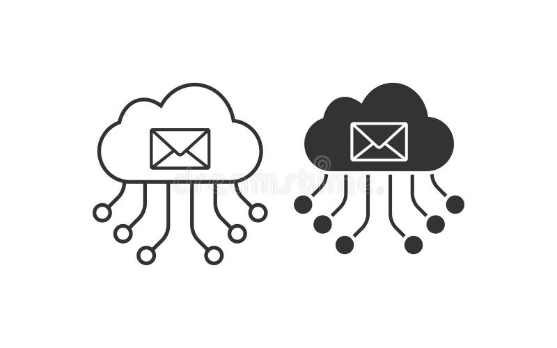 Email Automation Icon. Saas Illustration Symbol Stock Illustration ...