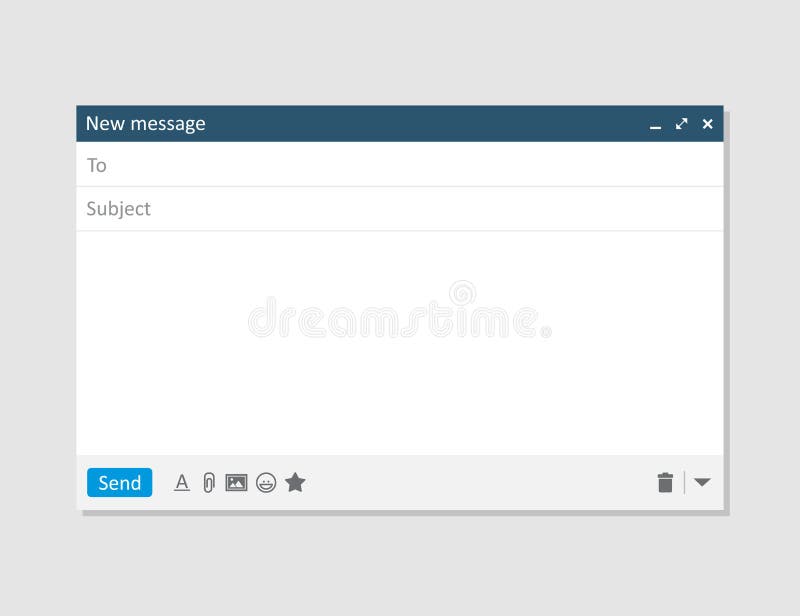 Blank Email Template Stock Illustrations – 10,649 Blank Email Template ...