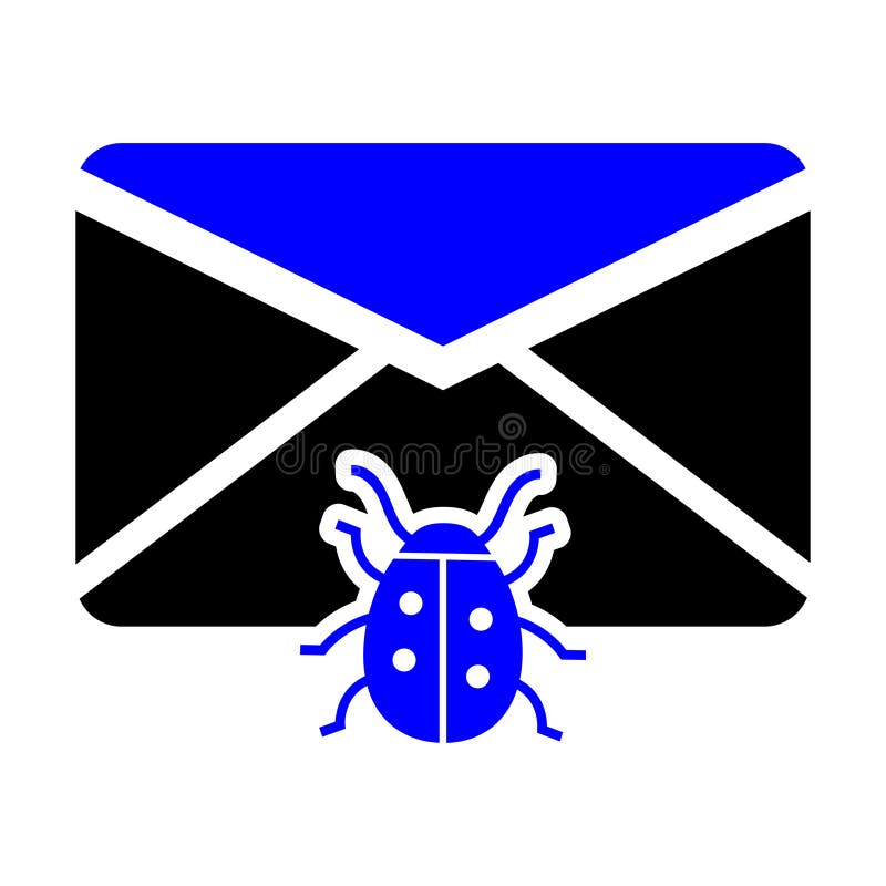 Email Bug Icon stock vector. Illustration of sign, envelope - 291883477