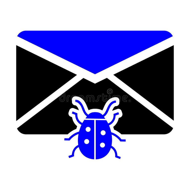 Email Bug Icon stock vector. Illustration of sign, envelope - 291883477