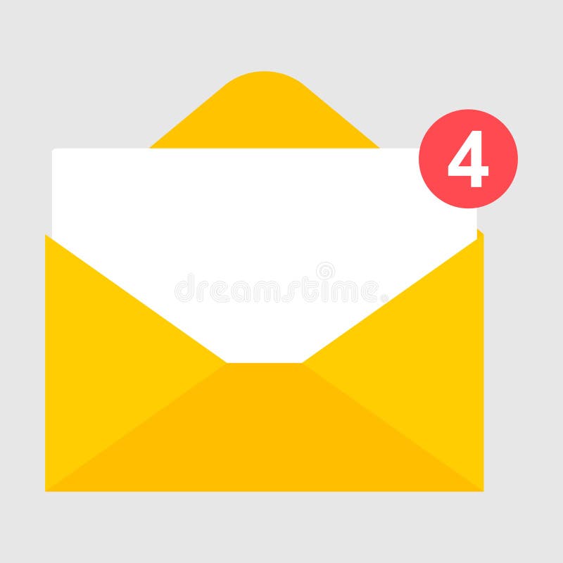 Email Business Icon, Flat Web Client Message Sign, Mail App Vector ...