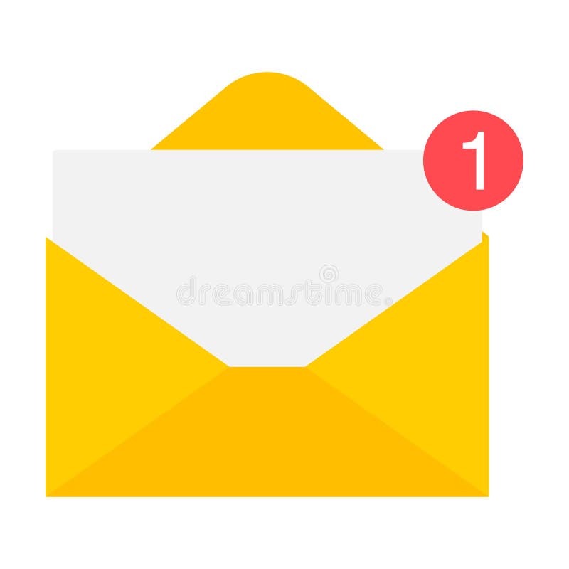 Email Business Icon, Flat Web Client Message Sign, Mail App Vector ...