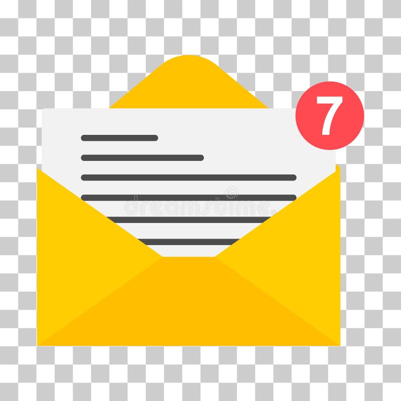 Email Business Icon, Flat Web Client Message Sign, Mail App Vector ...