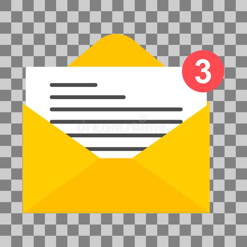 Email Business Icon, Flat Web Client Message Sign, Mail App Vector ...